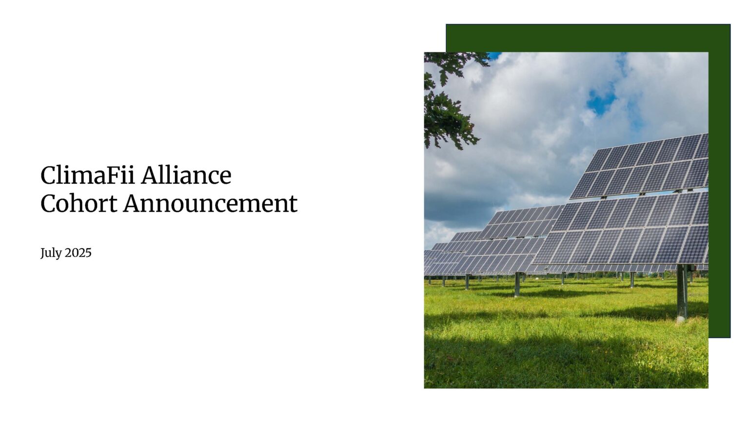 ClimaFii Alliance announces first cohorts of climate-smart solutions - Shell Foundation